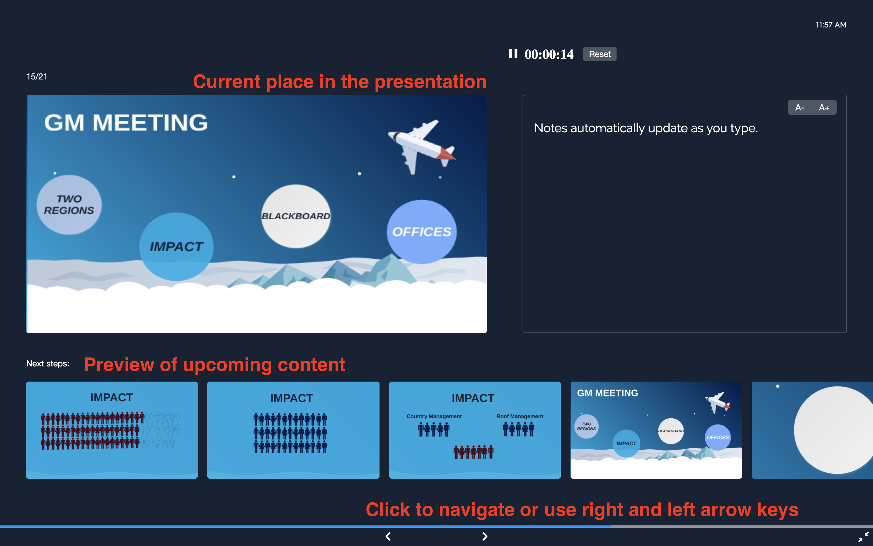 Presenting with presenter view – Prezi Support Center