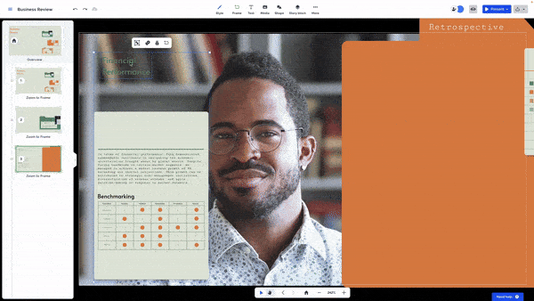 Adjusting and creating presentations for Prezi Video – Prezi Support Center